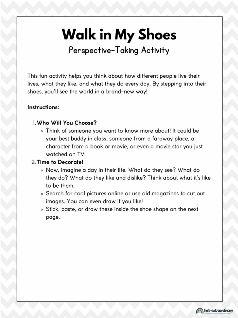 Walk in My Shoes | PDF