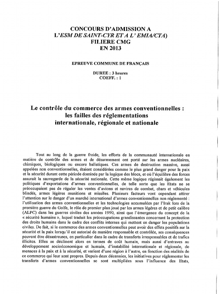 Sujets EMIA 2013 | PDF