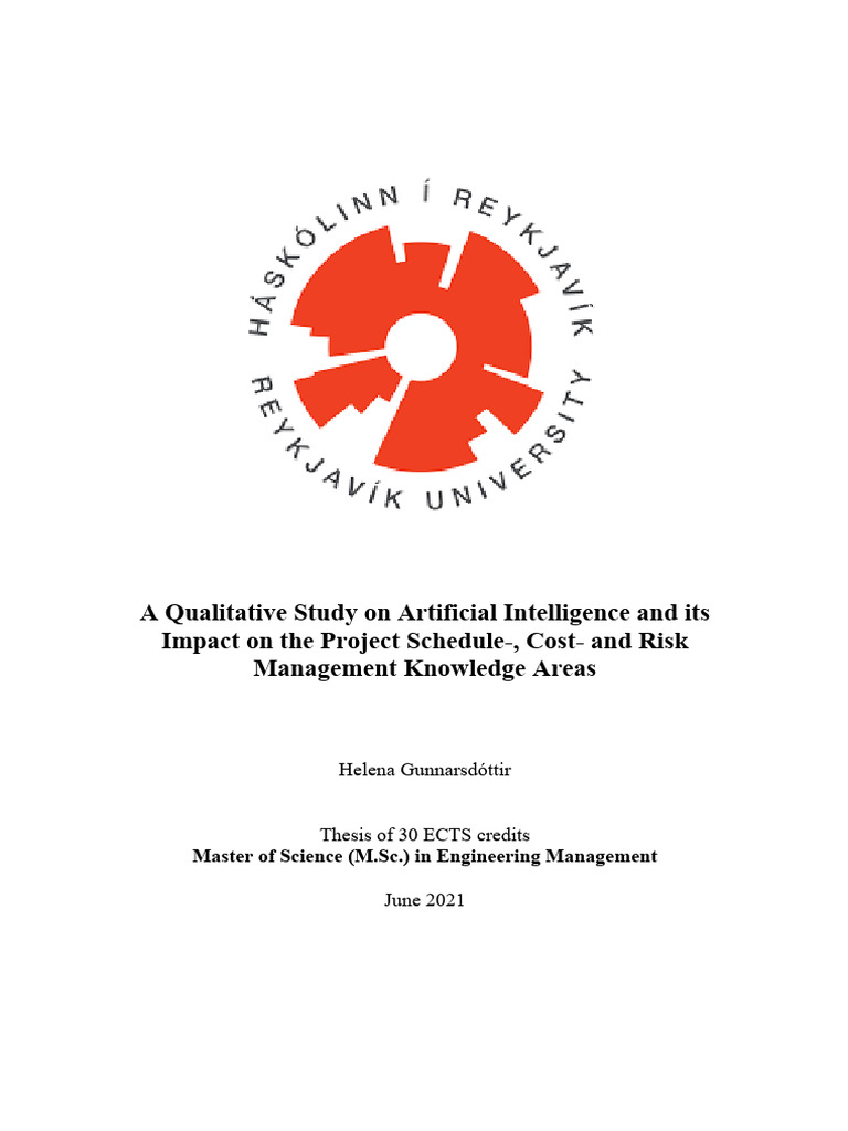 Gunnarsdóttir - A Qualitative Study On Artificial Intelligence and ...