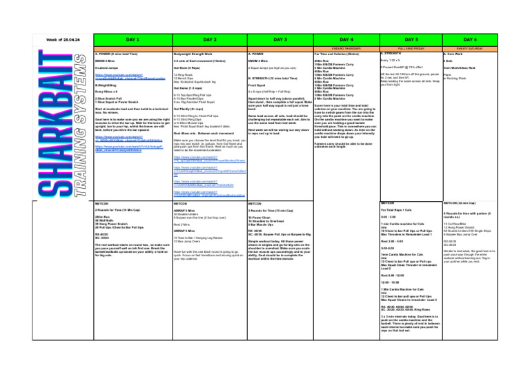 Fortitude Program: XLXX Fat Workouts | PDF | Weight Training | Physical ...