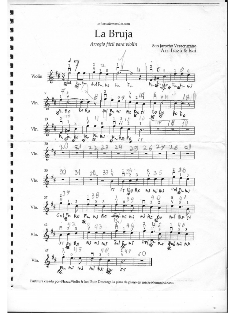 La Bruja Partitura | PDF