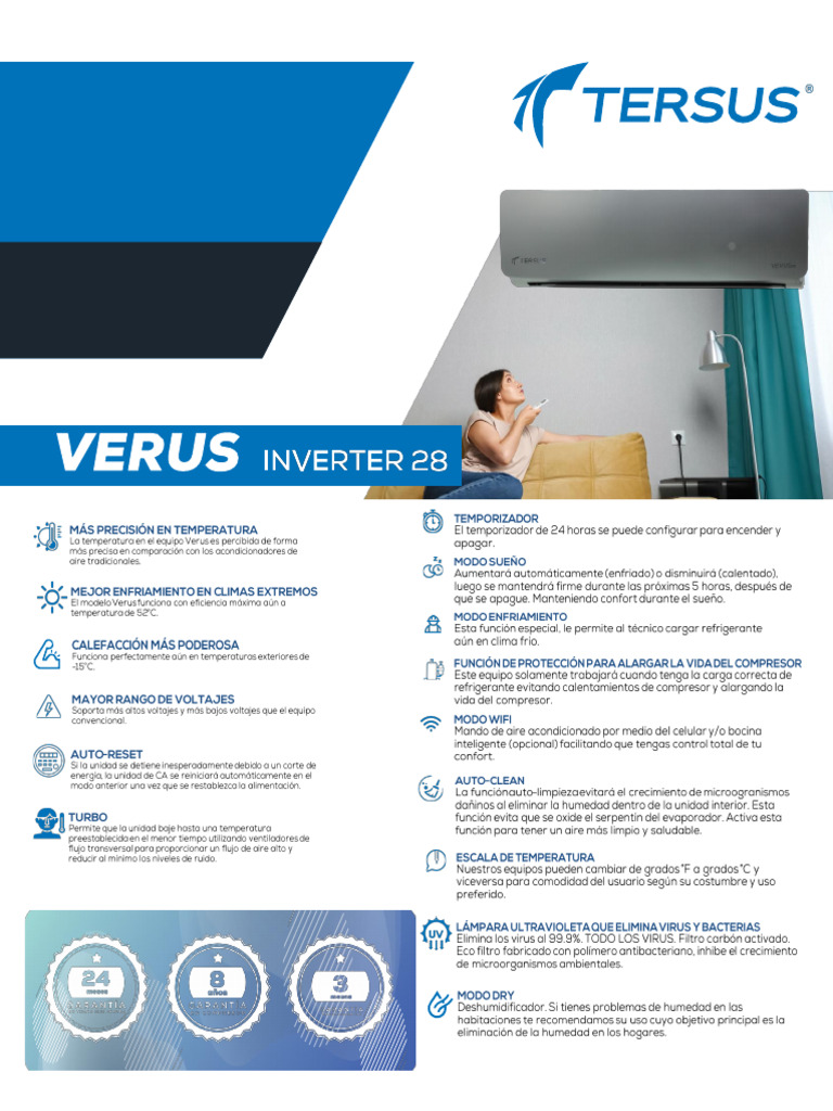 Tersus Verus Inverter28 Ficha Técnica | PDF