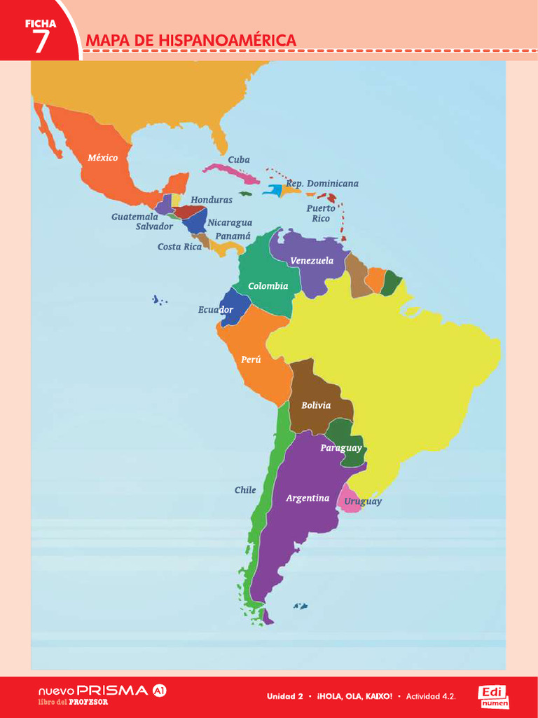 1 Mapa de Hispanoamérica | PDF