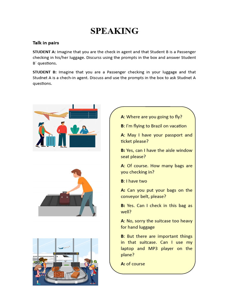 Speaking: Talk in Pairs | PDF