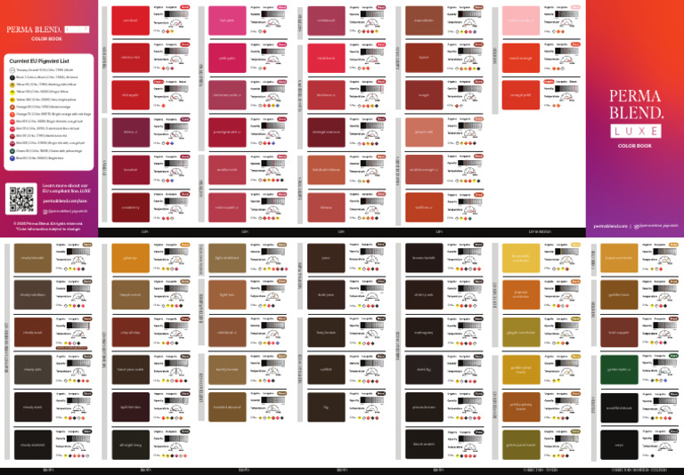Permablend Colores Luxe Carta Con CI | PDF | Color | Visual Perception