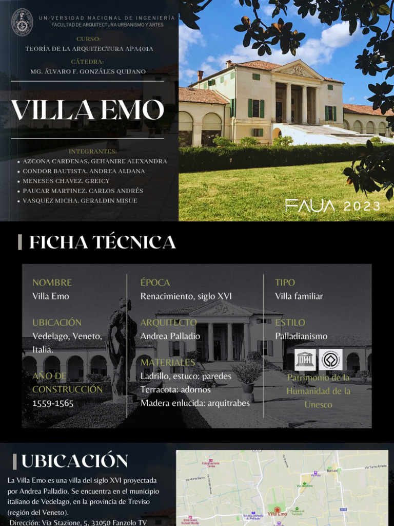 VILLA EMO - Curso Teoría de La Arquitectura | PDF