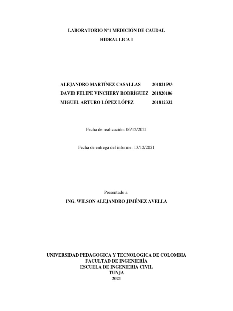 Informe Lab 1 Grupo 6 | PDF | Ecuaciones | Mecánica
