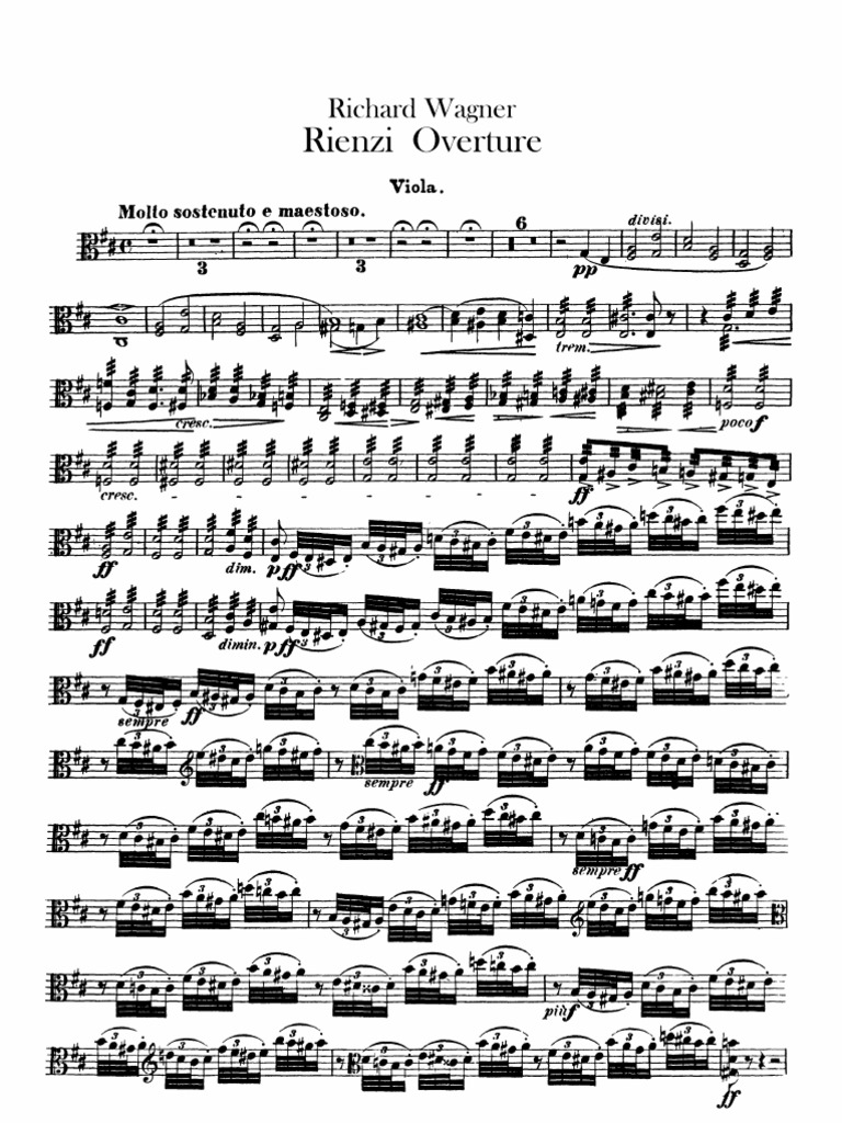 Wagner Rienzi 11 Viola | PDF