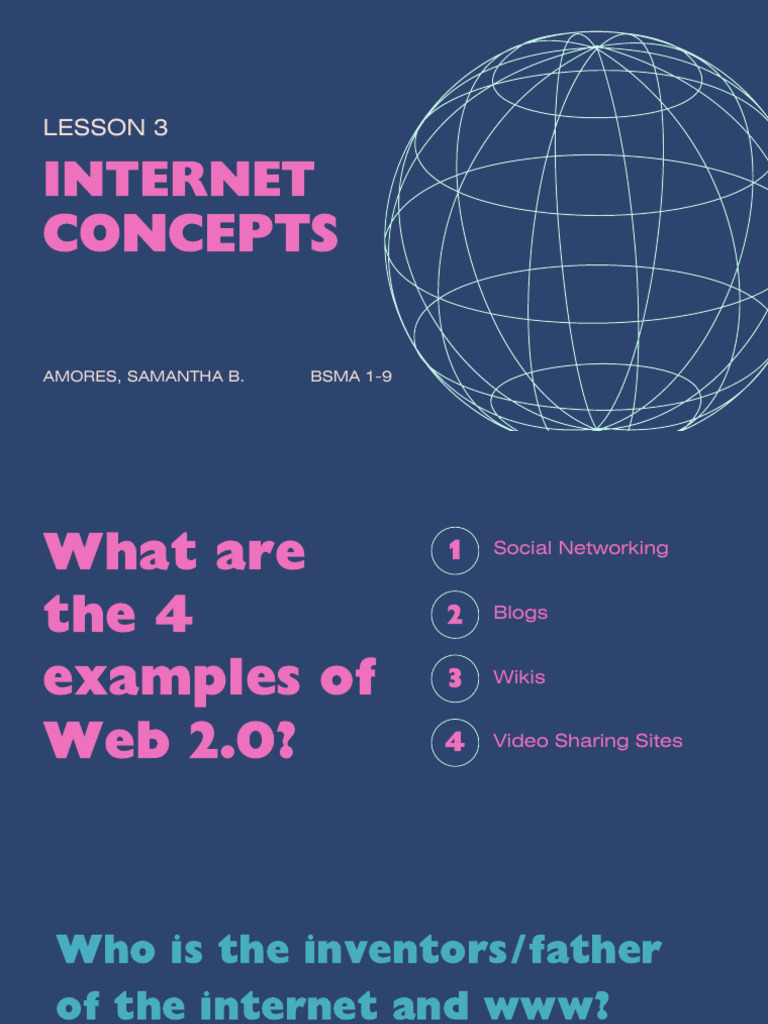 Introduction To Digital Citizenship Education Presentation in Navy Pink Teal Lined Style | PDF ...