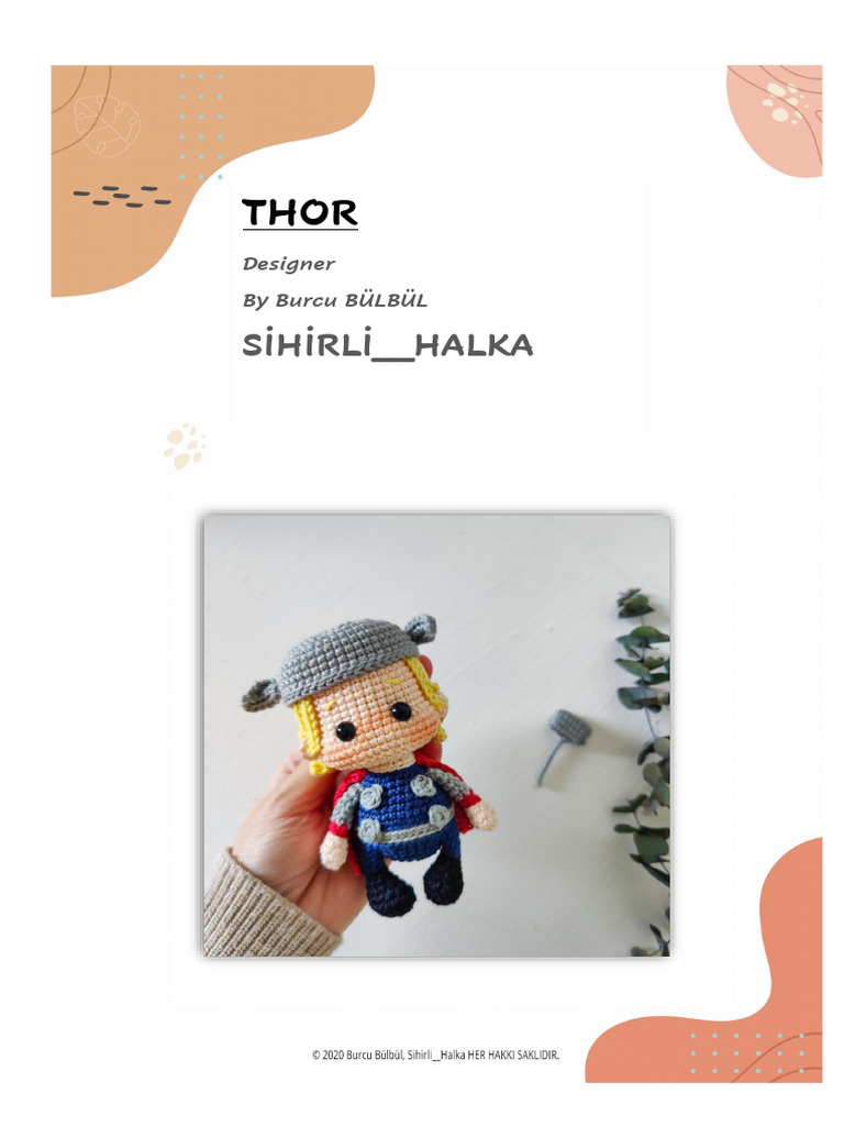 Eng Marvel Thor | PDF | Crochet | Textile Arts