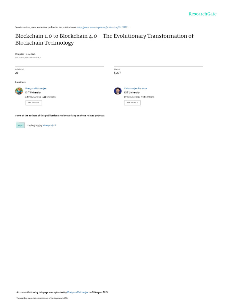 Evolution of Blockchain Technology | PDF | Cryptocurrency | Bitcoin