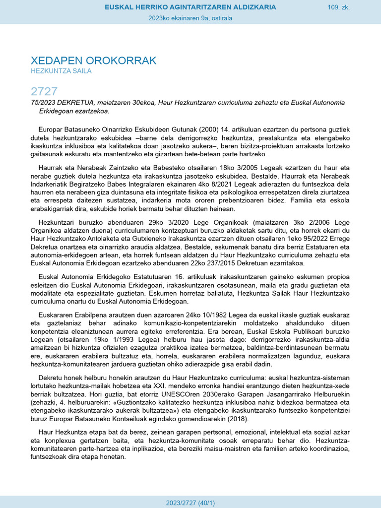 EUS INFANTIL 2302727e | PDF