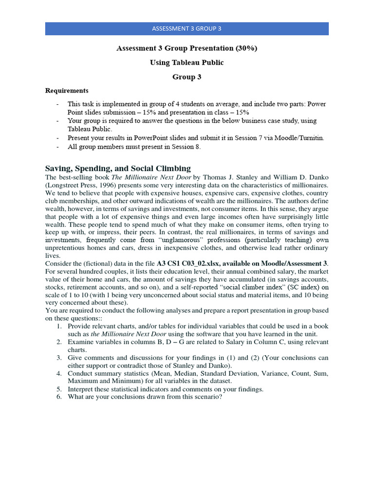 Assessment 3 Group 3 (Presentation) | PDF