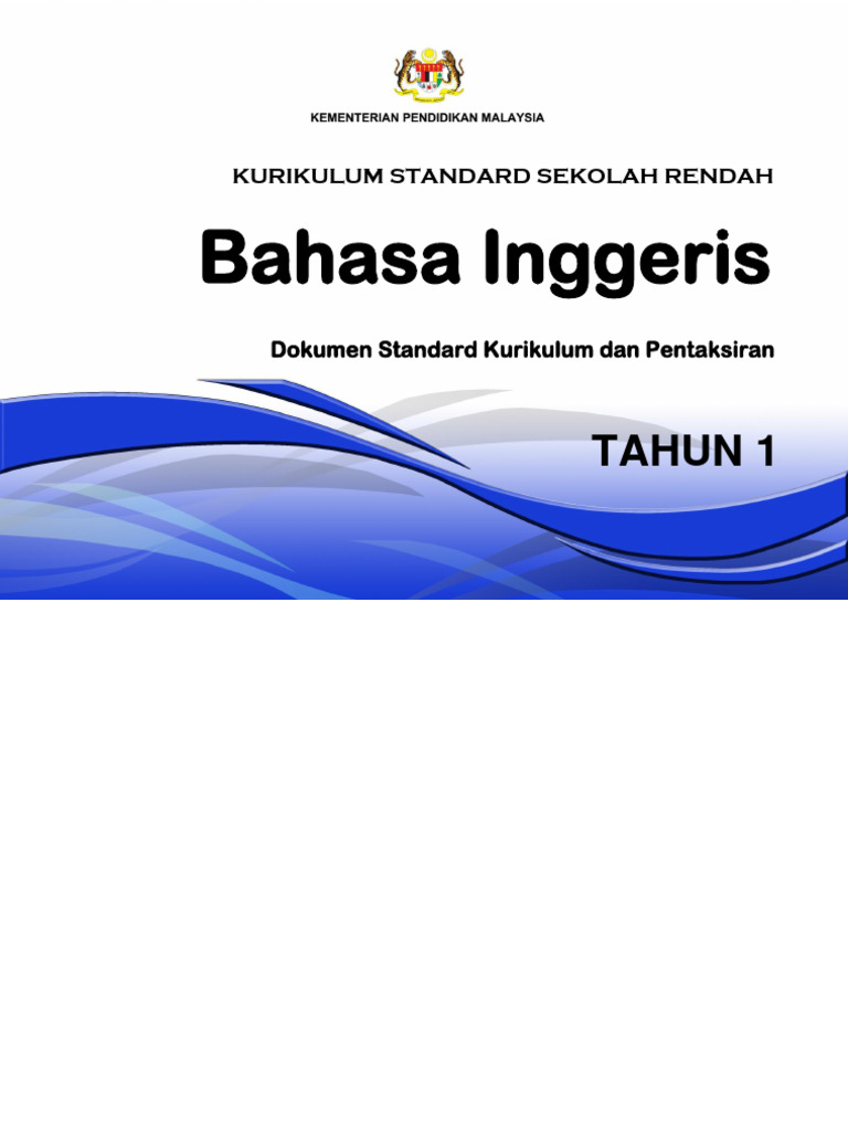 48 DSKP KSSR Semakan Tahun 1 Bahasa Inggeris CEFR SK v2 | PDF | Pemikiran Kritis | Kurikulum