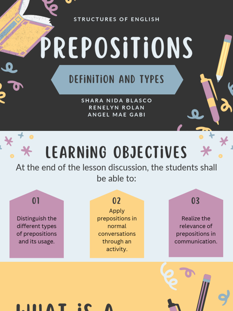PREPOSITIONS | PDF | Preposition And Postposition | Phrase