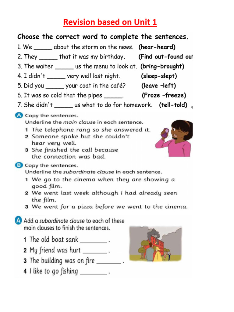 Unit One Revision | PDF