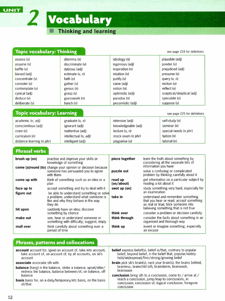 Destination C1 C2 2 Thinking and Learning | PDF