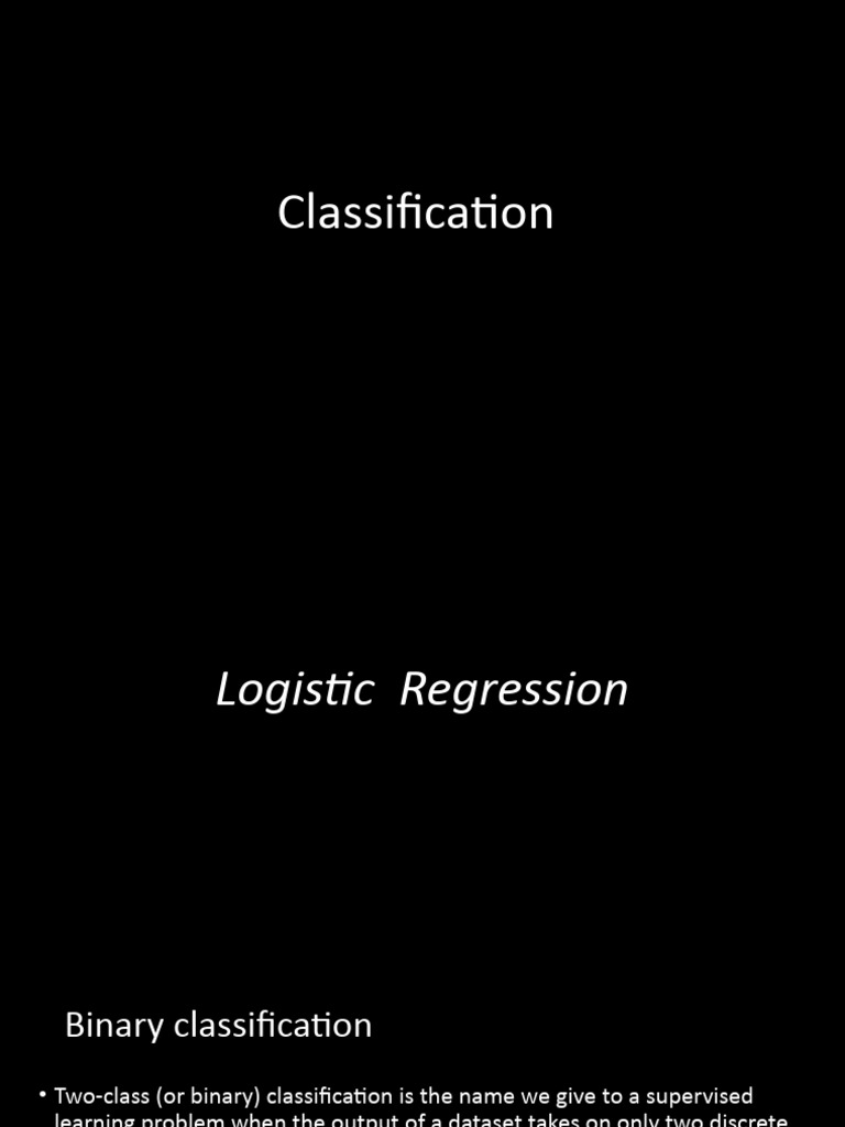 Lecture 05 - Logistic Regression | PDF