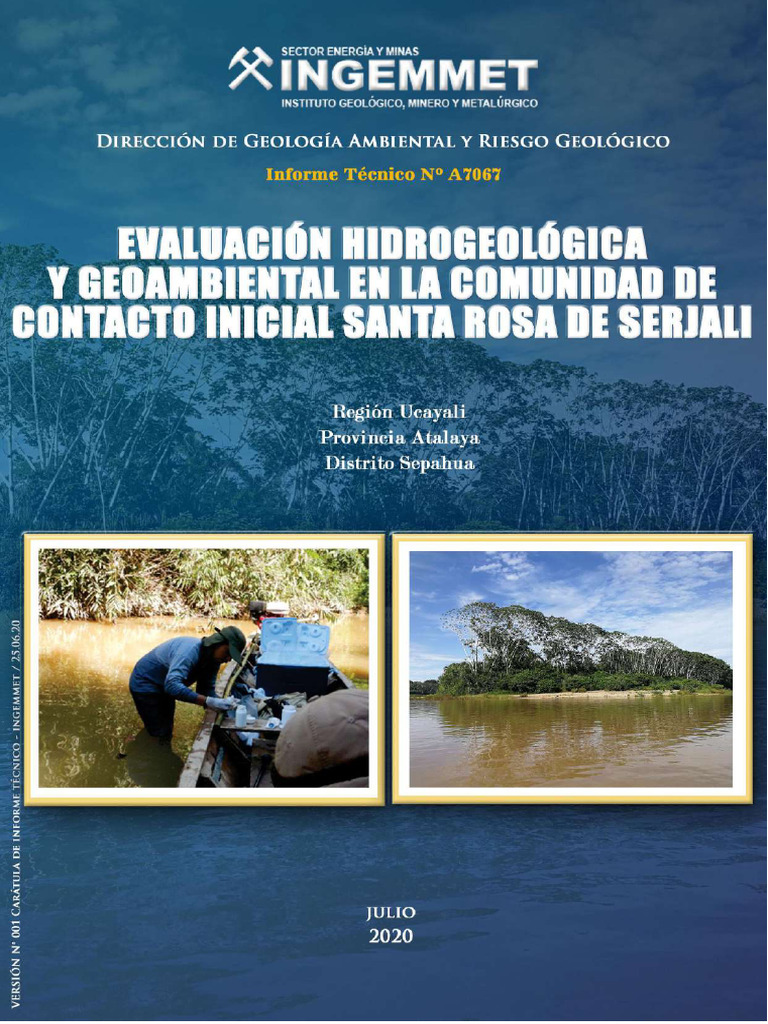 9898 Informe Tecnico No a7067 Evaluacion Hidrogeologica y Geoambiental en La Com | PDF | Agua ...