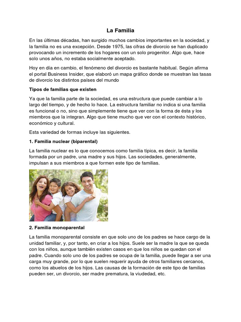 La Familia | PDF | Familia | Sociedad