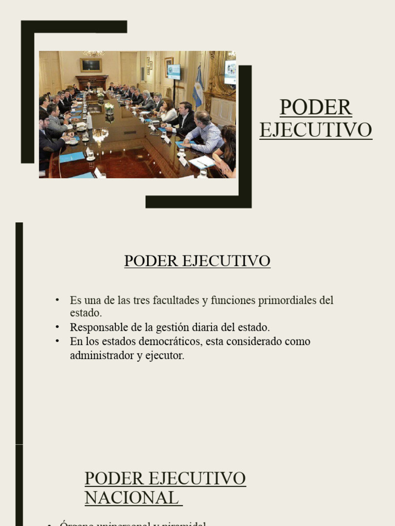 Funciones del Poder Ejecutivo en Estados | PDF | Ejecutivo (gobierno ...