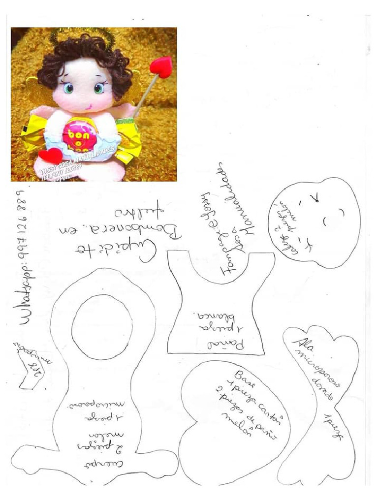 Yossy Sosa Manualidades - Dia Dos Namorados - Porta Choco Cupido ...