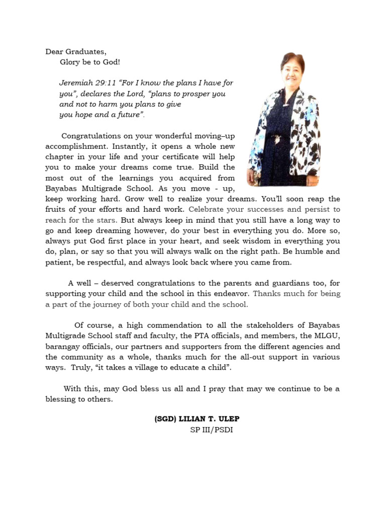 Moving Up Message | PDF | Self-Improvement | Lifestyle