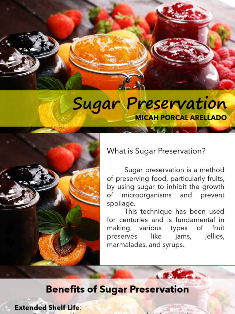 Sugar Preservation | PDF | Fruit Preserves | Fruit