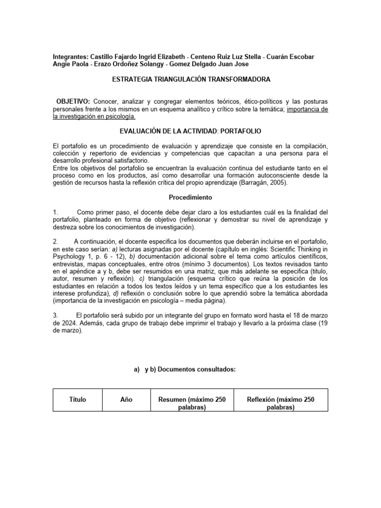 Trabajo de Fundamentos de La Investigacion - Final 2 | PDF | Sicología | Mente