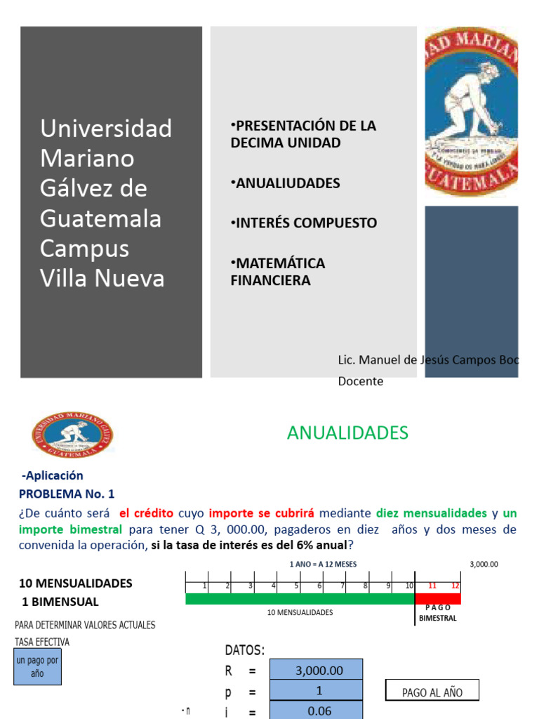 Presentación 2 Decima - Unidad Matefi 1 2020 | PDF | Sector privado | Dinero