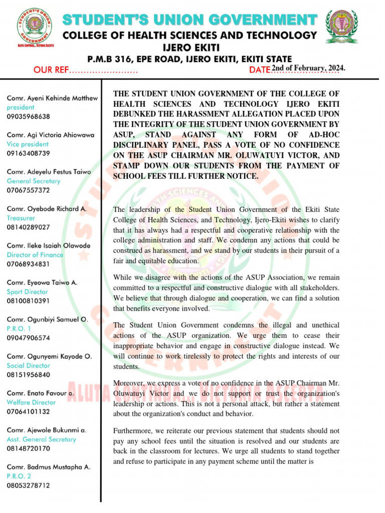 TERTIARY EDUCATION SCORE SHEET | PDF