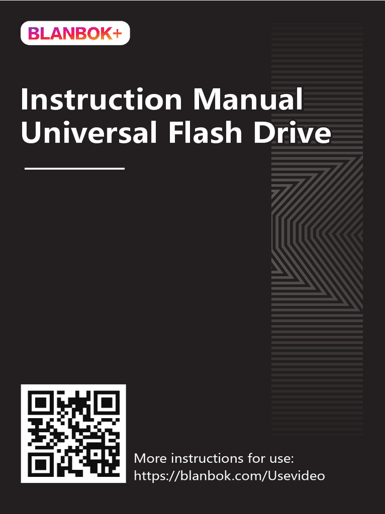 Instruction Manual Universal Flash Drive | PDF