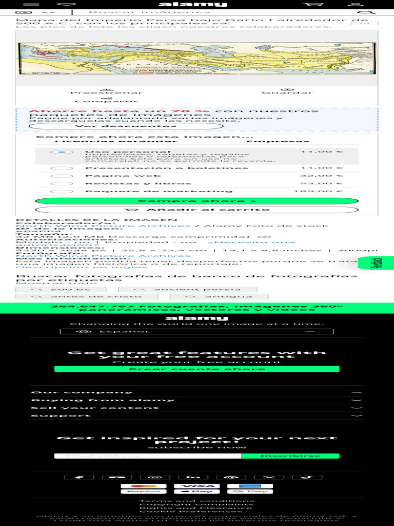 Mapa Del Imperio Persa Bajo Darío I Alrededor de 500 A.C. Con Los ...