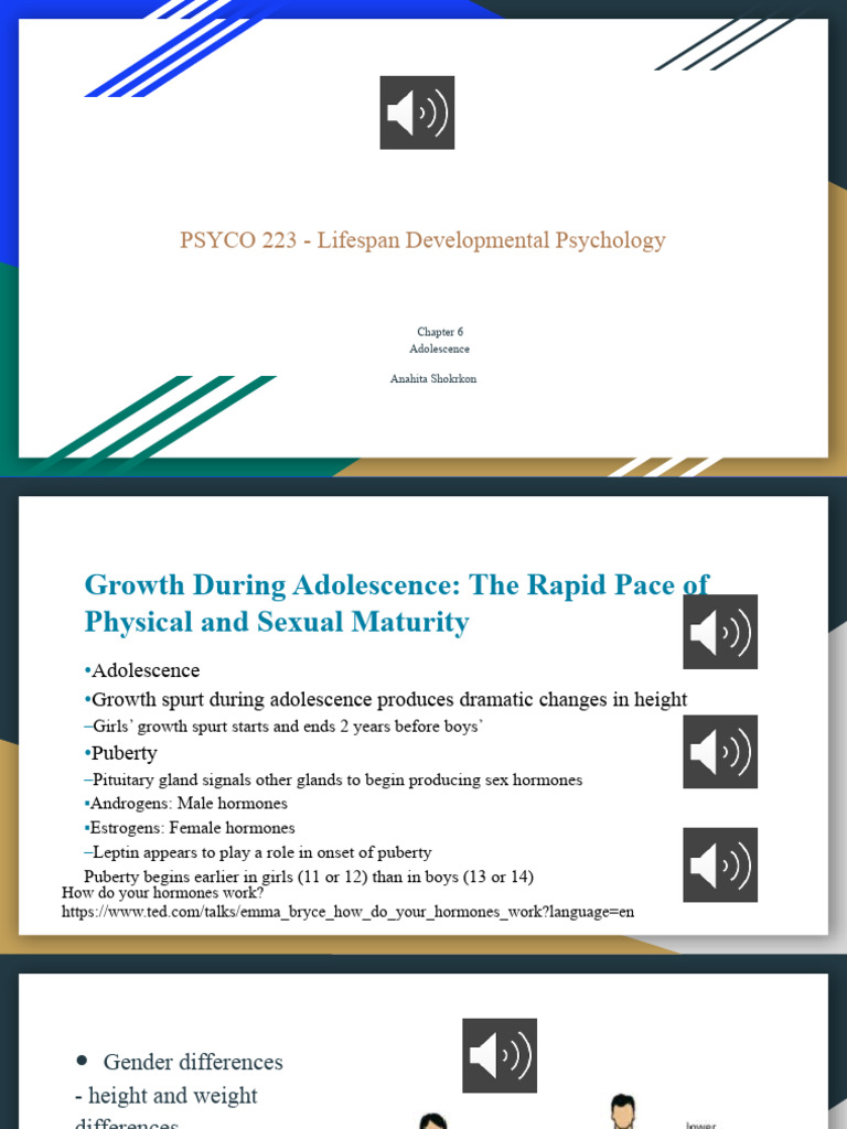 Chapter 6 Adolescence | PDF | Adolescence | Puberty