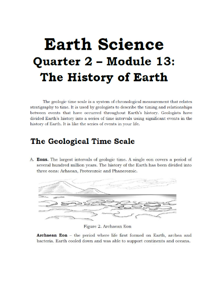 History of Earth Module | PDF