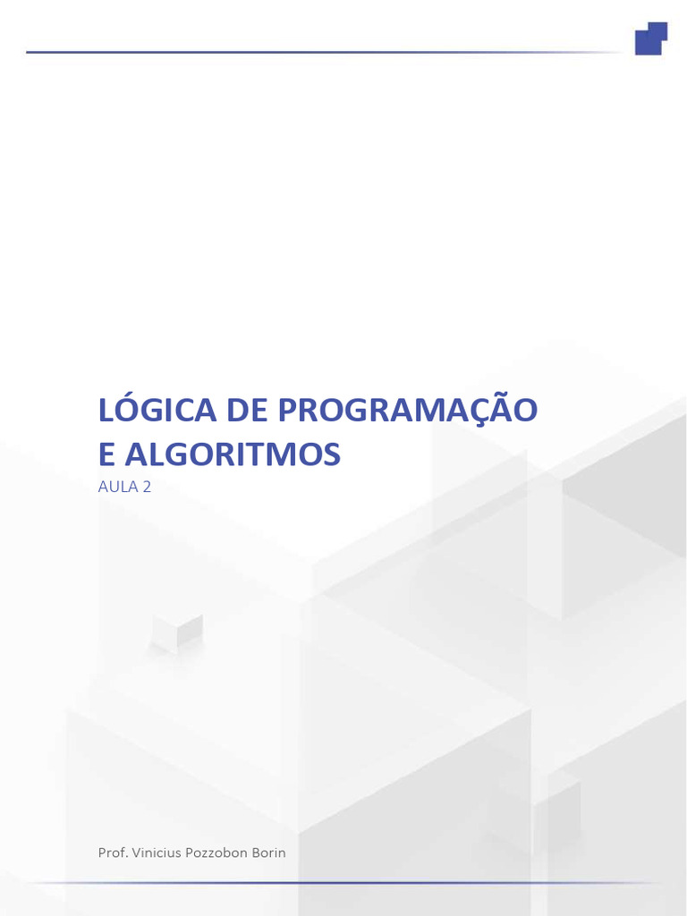 Aula 2 Pdf Python Linguagem De Programação Algoritmos 4475