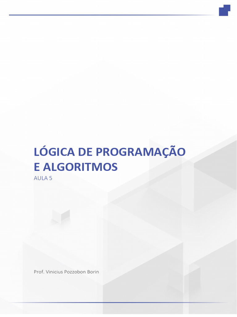Aula 5 | PDF | Escopo (Ciência da Computação) | Python (linguagem de ...