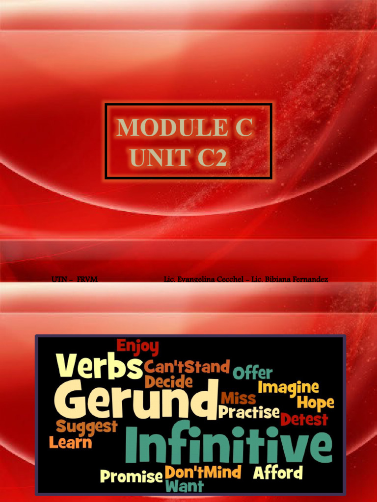 C2 - Gerund and Infinitive | PDF | Verb | Languages