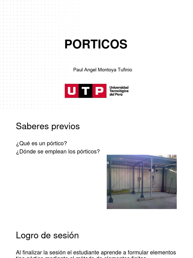 S08 - s1 Elemento Porticos | PDF