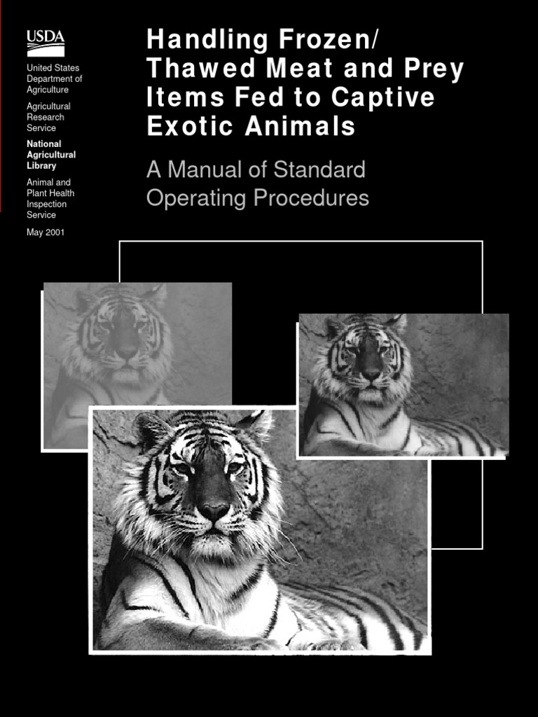 Handling Frozen/ Thawed Meat and Prey Items Fed To Captive Exotic ...