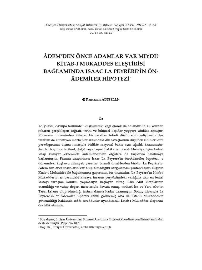 Dem Den Nce Adamlar Var M Yd Kitab - Mukaddes Ele Tirisi Ba Lam Nda ...