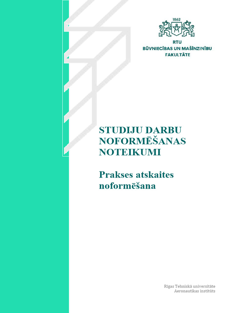 PRAKSE - Noteikumi - Prakses Atskaites Noformēšana | PDF