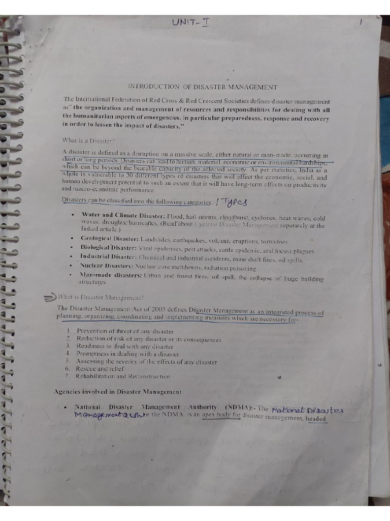 Introduction To Disaster Management | PDF