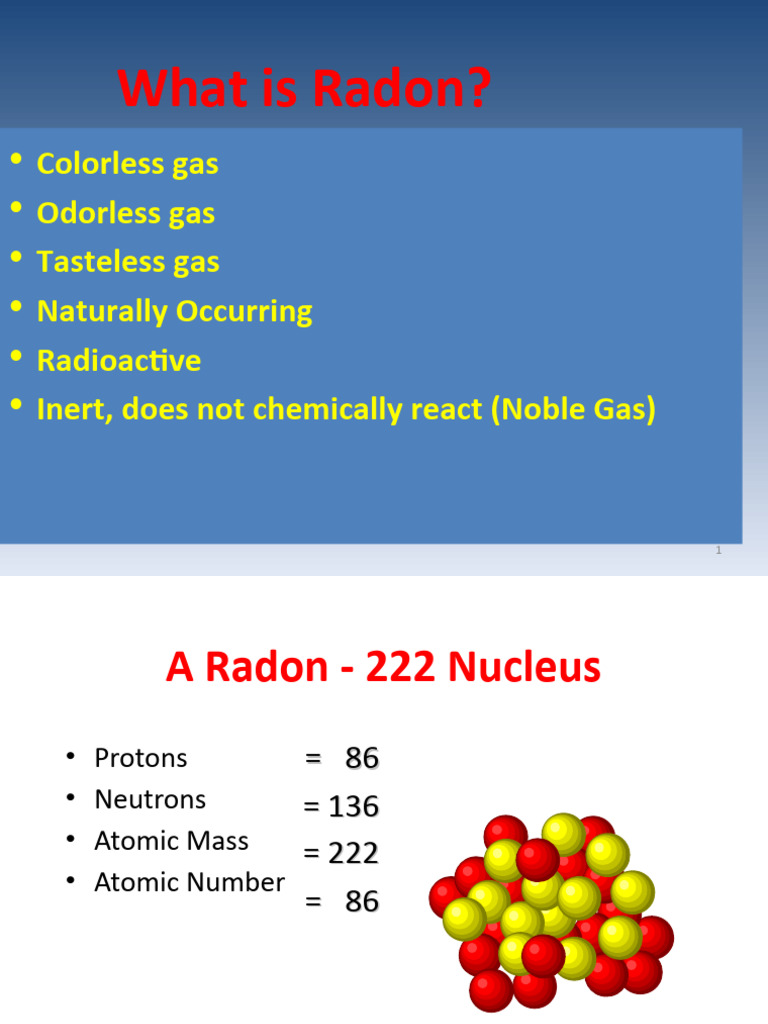Radon | PDF | Radioactive Decay | Nuclear Physics
