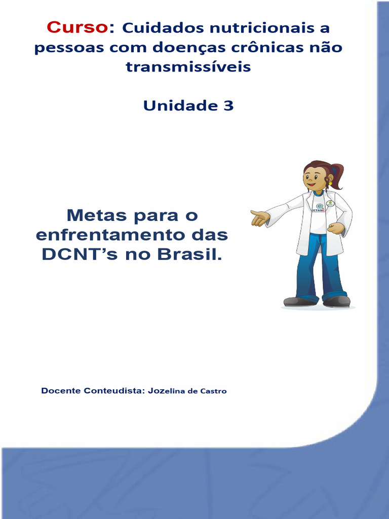 07 - Metas para o enfrentamento das DCNT’s no Brasil..pptx | PDF ...