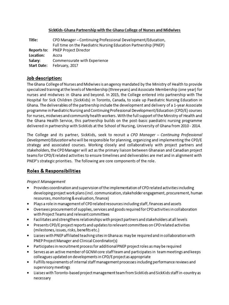 CPD Manager | PDF | Nursing | Professional Development