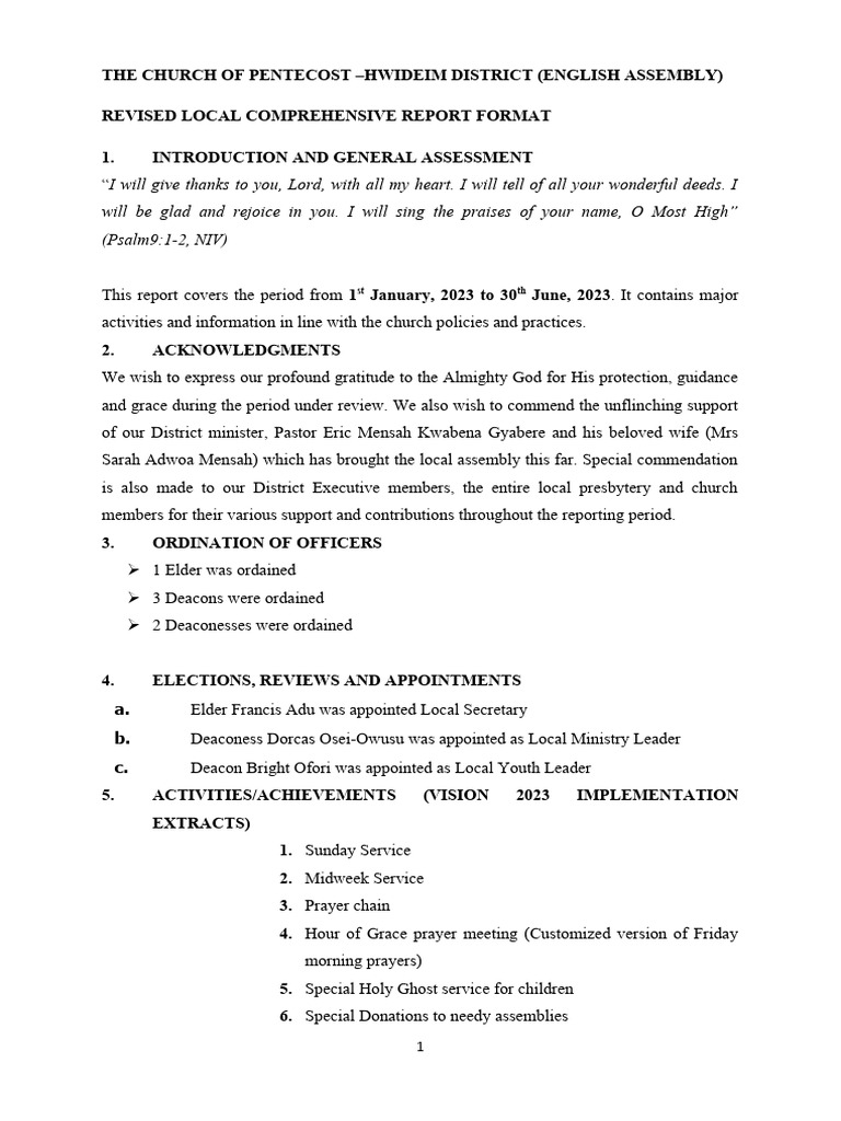 Comprehensive Edited Report | Download Free PDF | Deacon | Ordination