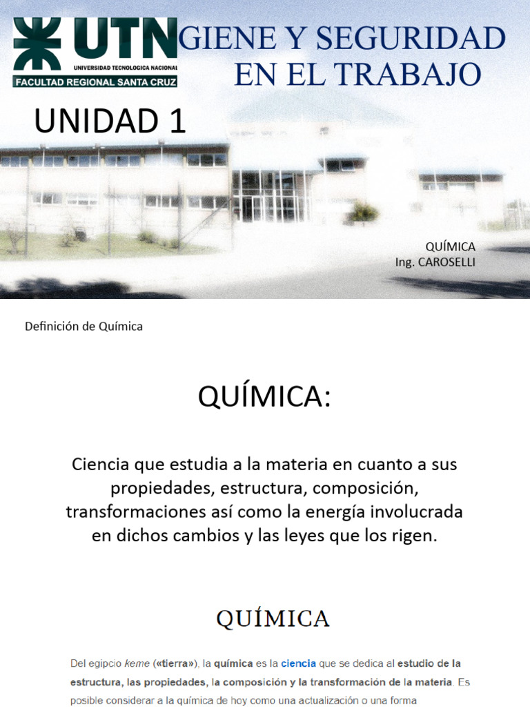 Quimica 1 | PDF