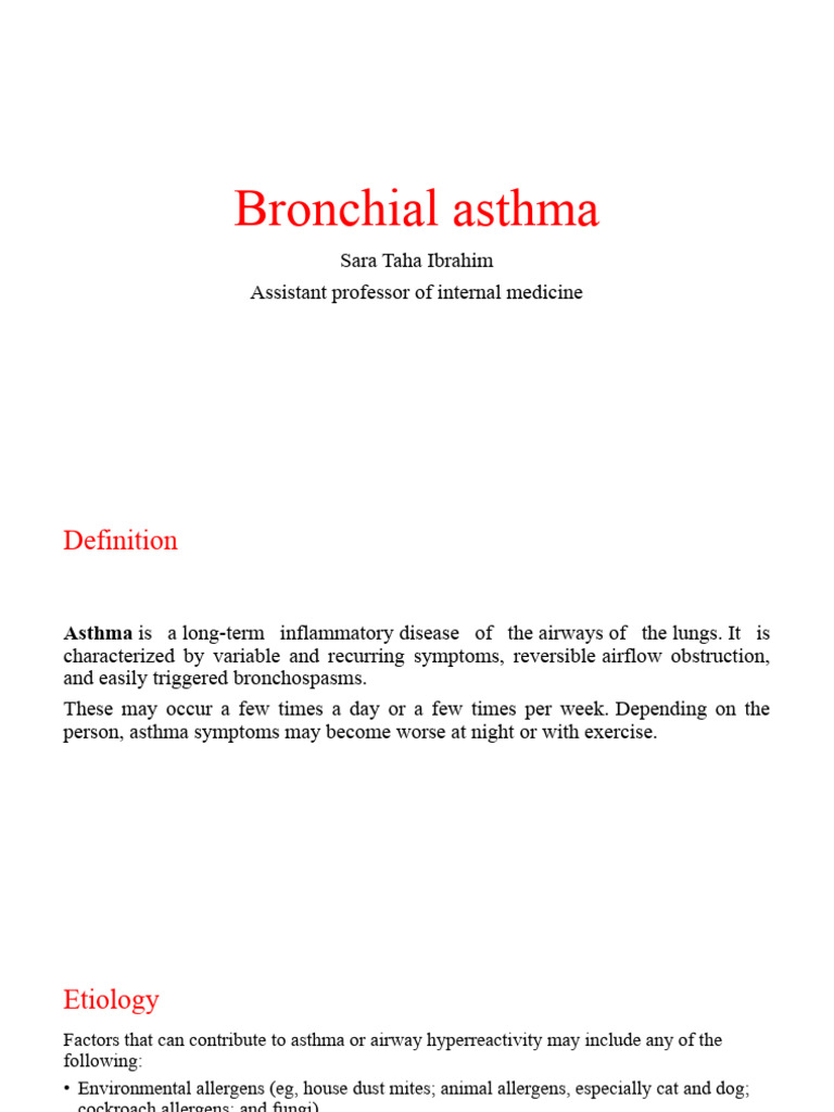 Asthma | PDF | Asthma | Clinical Medicine