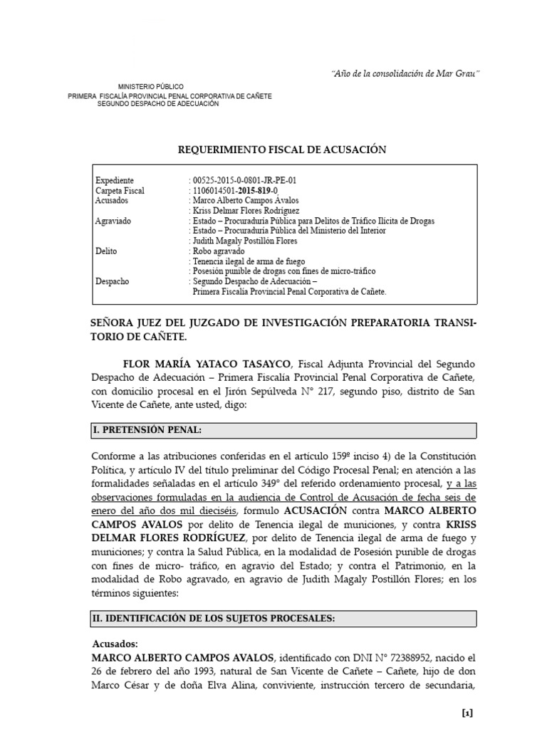 Acusacion 5 | PDF | Castigos | Robo